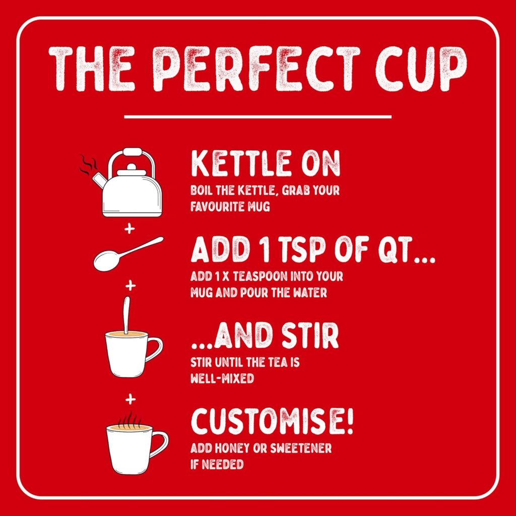 Buy Typhoo QT One Cup Instant Tea With Whitener, 125g Online