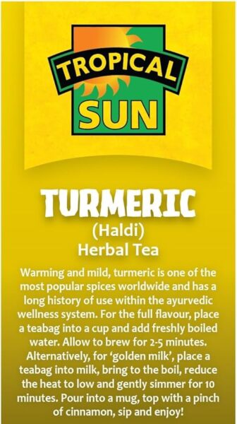 Tropical Sun Turmeric And Ginger, 20 Tea Bags 40g - Teas.co.uk | Buy ...